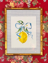 Sarah Drayton fruit art prints with fabric covered mat – Grace Harris ...