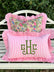 Pink striped ruffle pillow cover – Grace Harris Collection