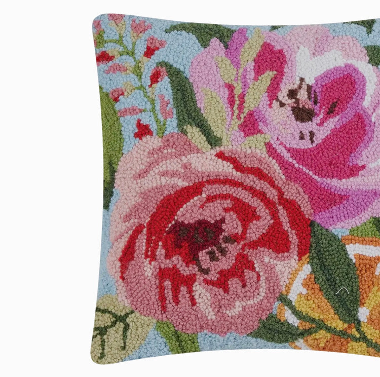 Sweet Clementine hand hooked pillow – Grace Harris Collection
